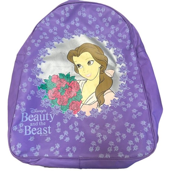 Disney | Other | Vintage Disney Beauty And The Beast Belle Backpack ...
